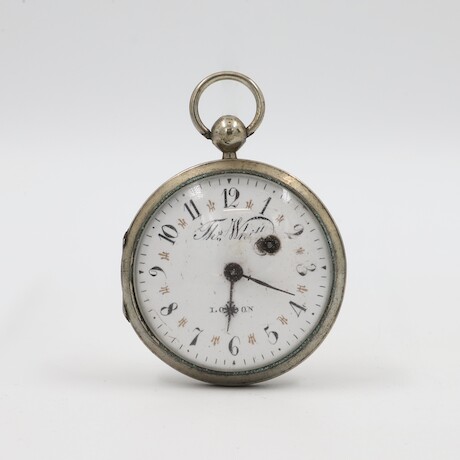 Spindelur Thomas Whitt London silver D=6… | Auktion.se